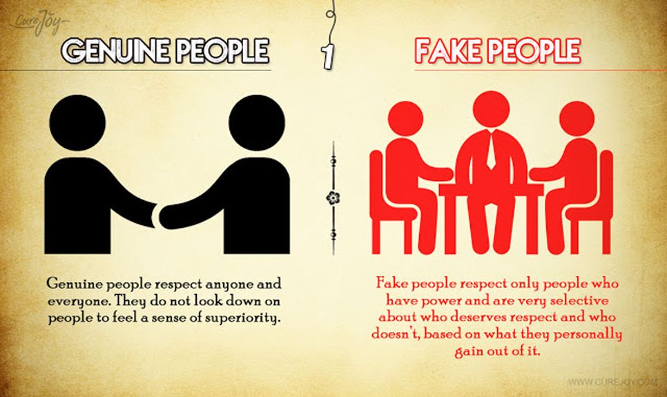 8 Noticeable Differences Between Genuine And Fake People